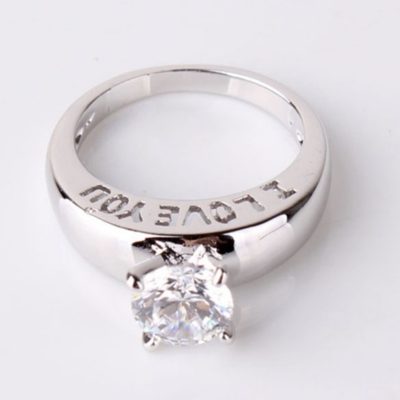 Indian Opal Jewelers | Jewelry | I Love You White Gold Filled Stone ...